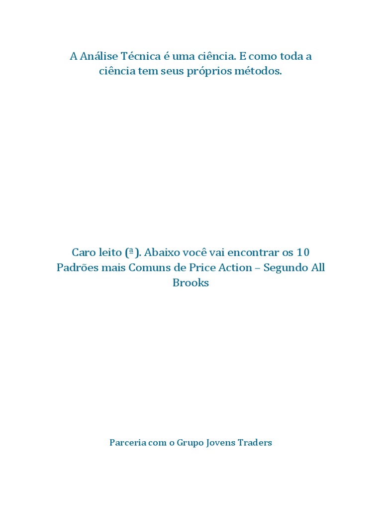 10 Padrões Mais Comuns Segundo All PDF | PDF | Bandeira | Probabilidade