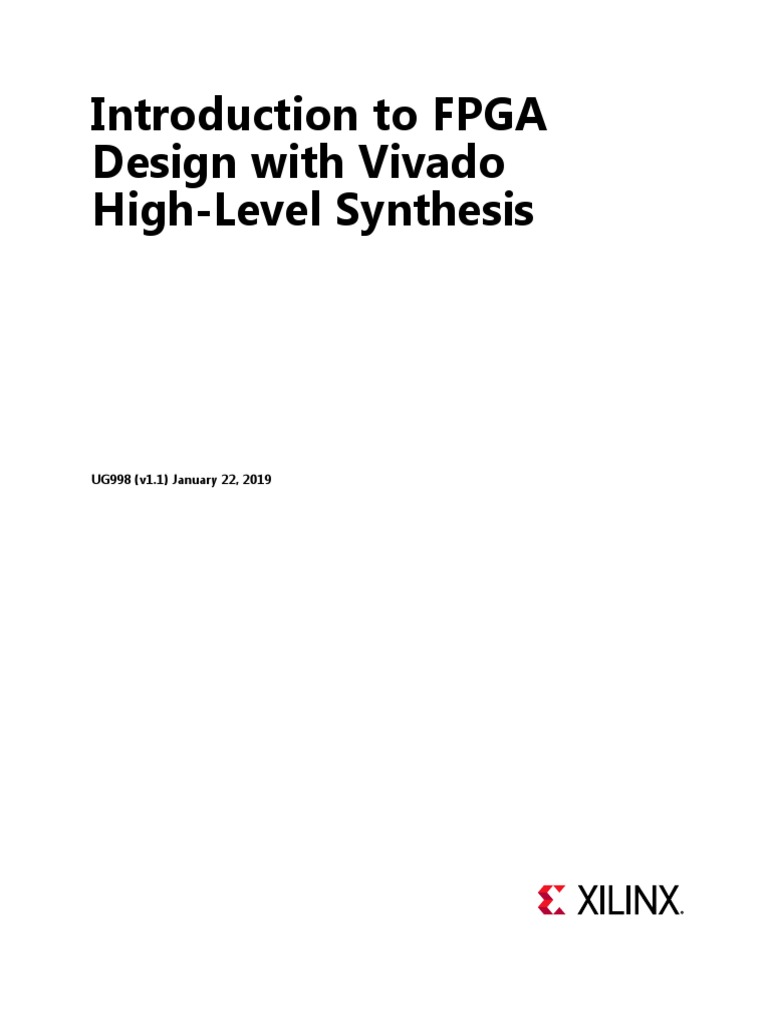 Vivado Intro Fpga Design Hls | PDF | Field Programmable Gate Array ...