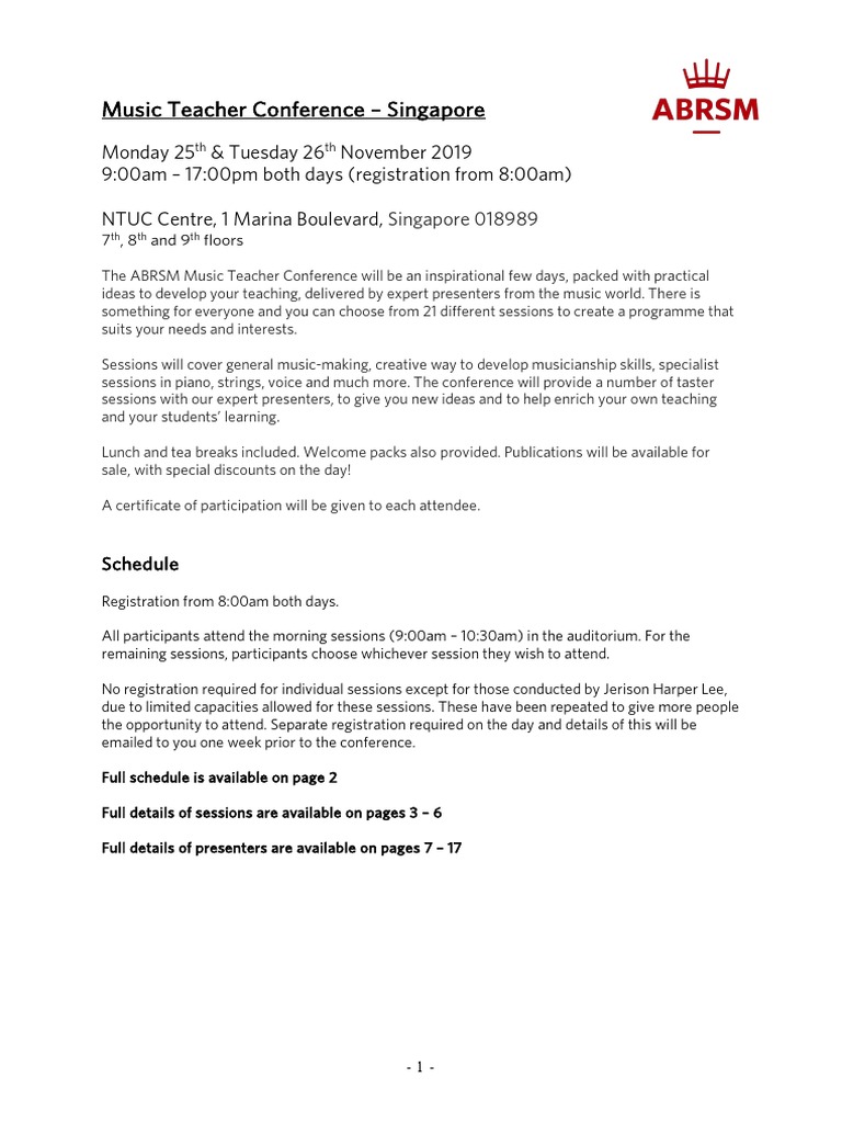 Music Educators' Conference 2019 | PDF | Orchestras | Conducting