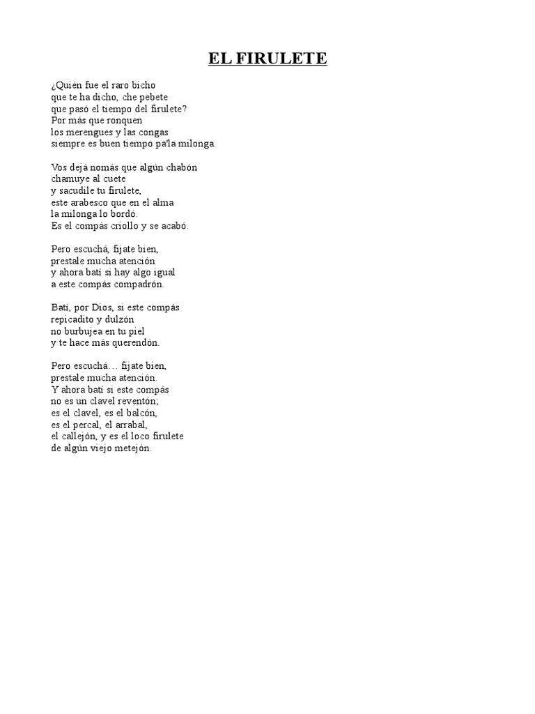 El Firulete | PDF | Arte | Poesía