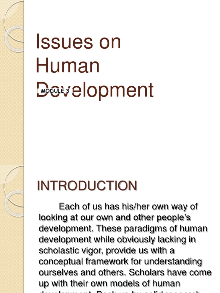 Educ201 Issuesonhumandevelopment 160903124519 PDF | PDF | Nature Versus ...