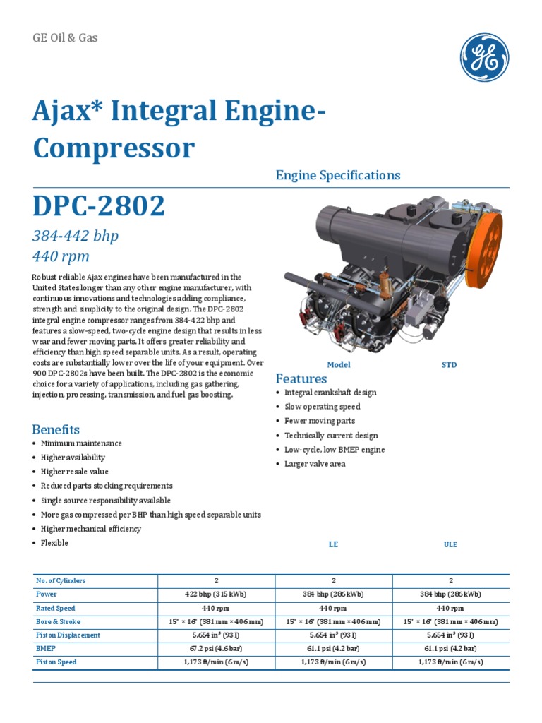 Ficha Técnica Ajax DPC-2802LE (2) | Engines | Transportation Engineering