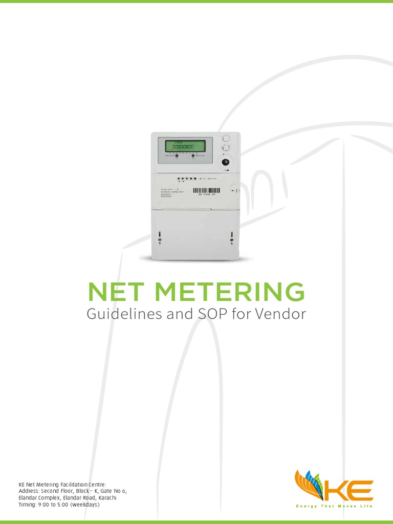 KE Net Metering Vendor Registration Guide | PDF | Photovoltaic System ...