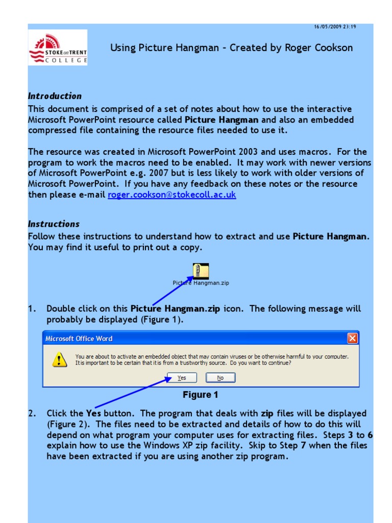 Using Picture Hangman - Created by Roger Cookson | PDF | Zip (File ...