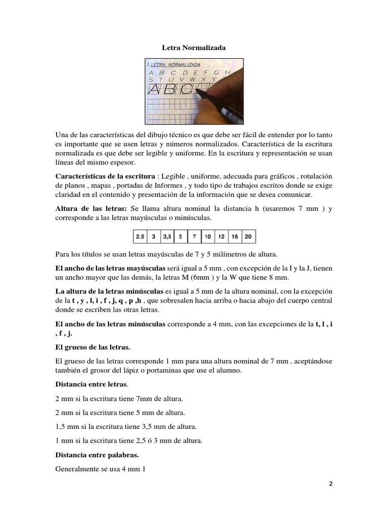 Letra Normalizada PDF | PDF