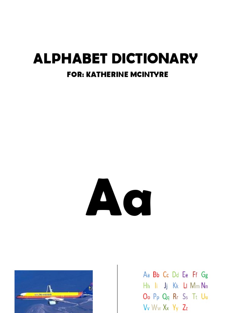 Alphabet Dictionary for Kids | PDF