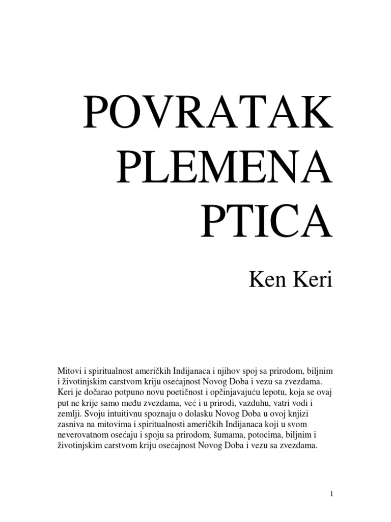 Ken Keri-Povratak Plemena Ptica PDF | PDF