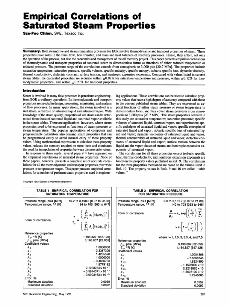 Steam Properties Paper2 | PDF | Enthalpy | Heat