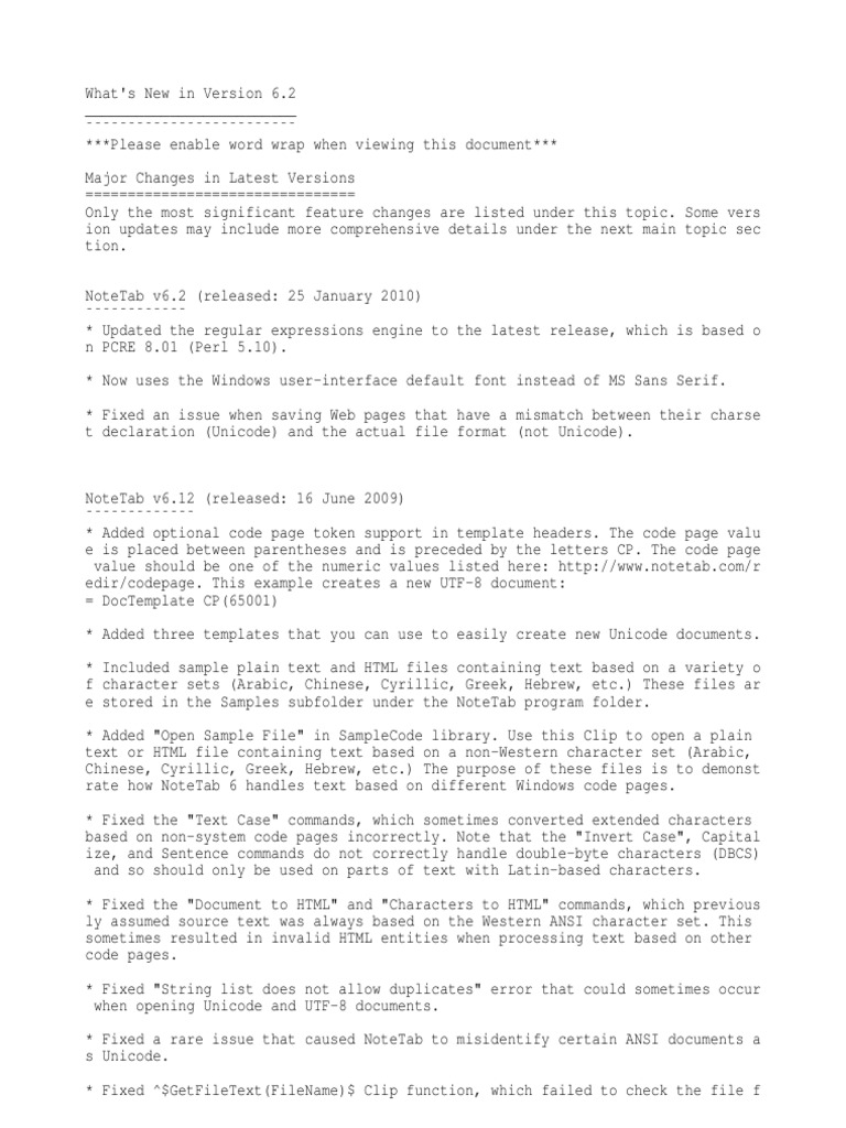 Whats New | PDF | Character Encoding | Html