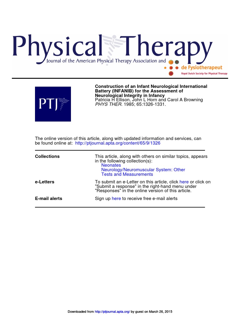 INFANIB | PDF | Anatomical Terms Of Motion | Neurology