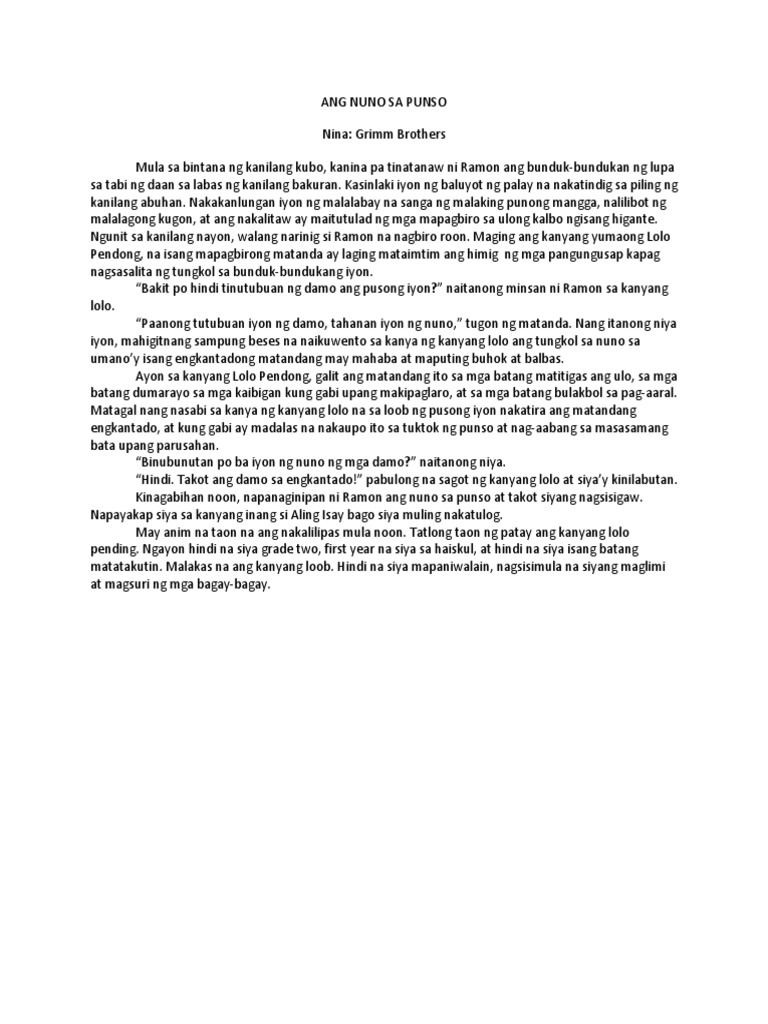 Ang Nuno Sa Punso | PDF
