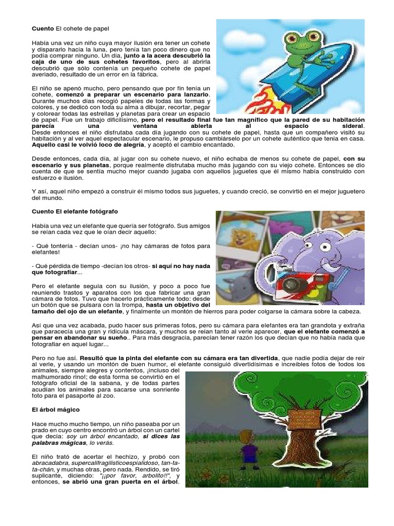 Cuento El Cohete de Papel | Pulpo | Cohete