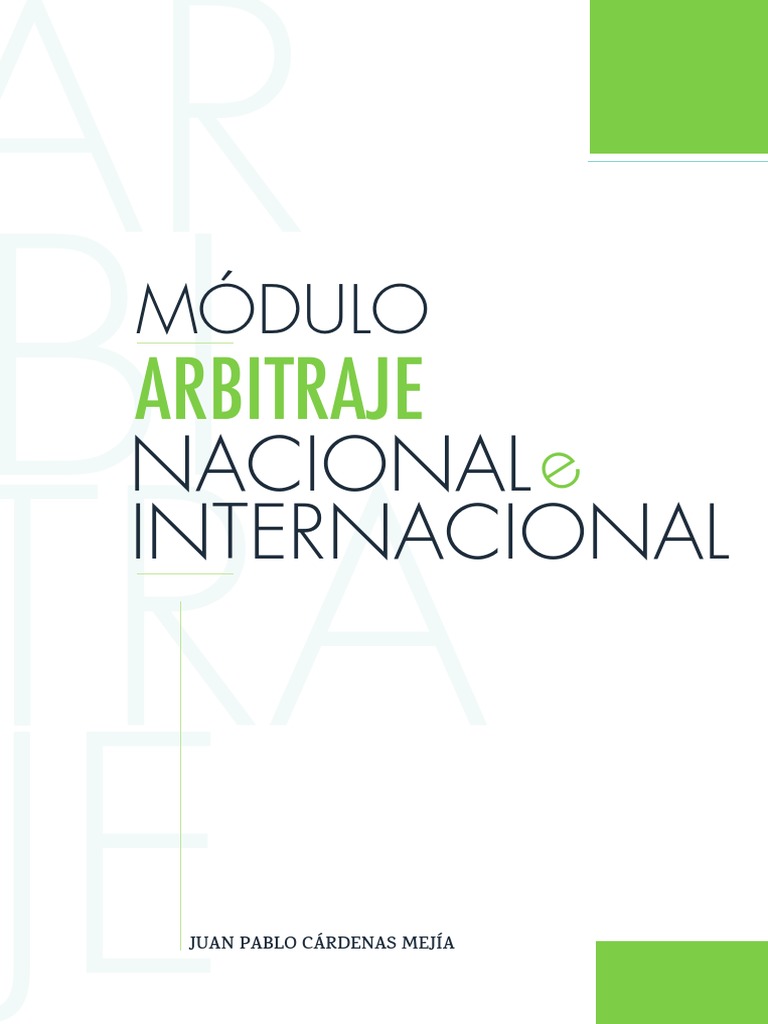 Módulo de Arbitraje | PDF | Caso de ley | Arbitraje