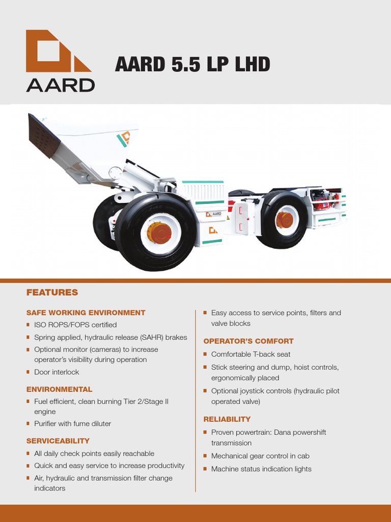 Aard 55 LP LHD | PDF | Transmission (Mechanics) | Brake