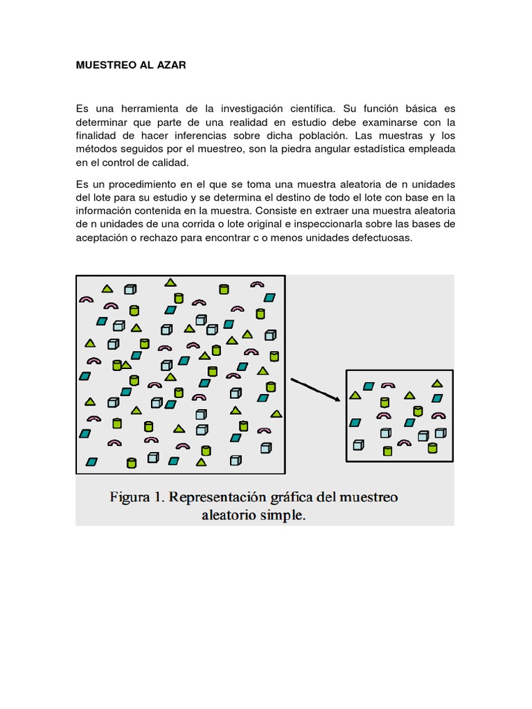 Muestreo Aleatorio en Inspección Estadística | PDF | Muestreo ...