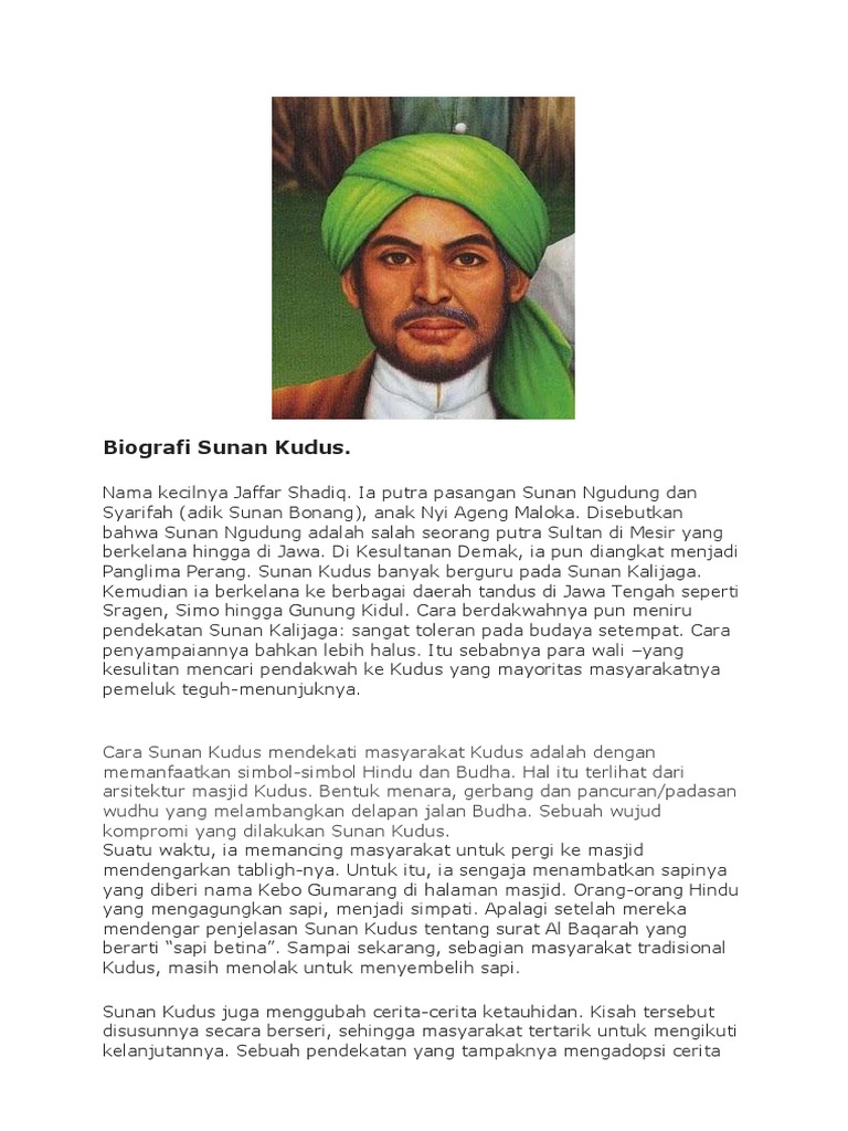 Biografi Sunan Kudus | PDF