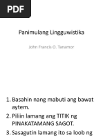 FILIPINO Test Paper | PDF
