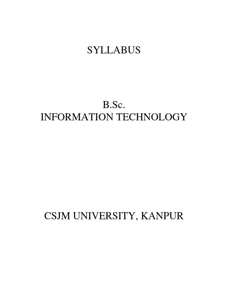 BSC Information Technology | PDF | Databases | C++