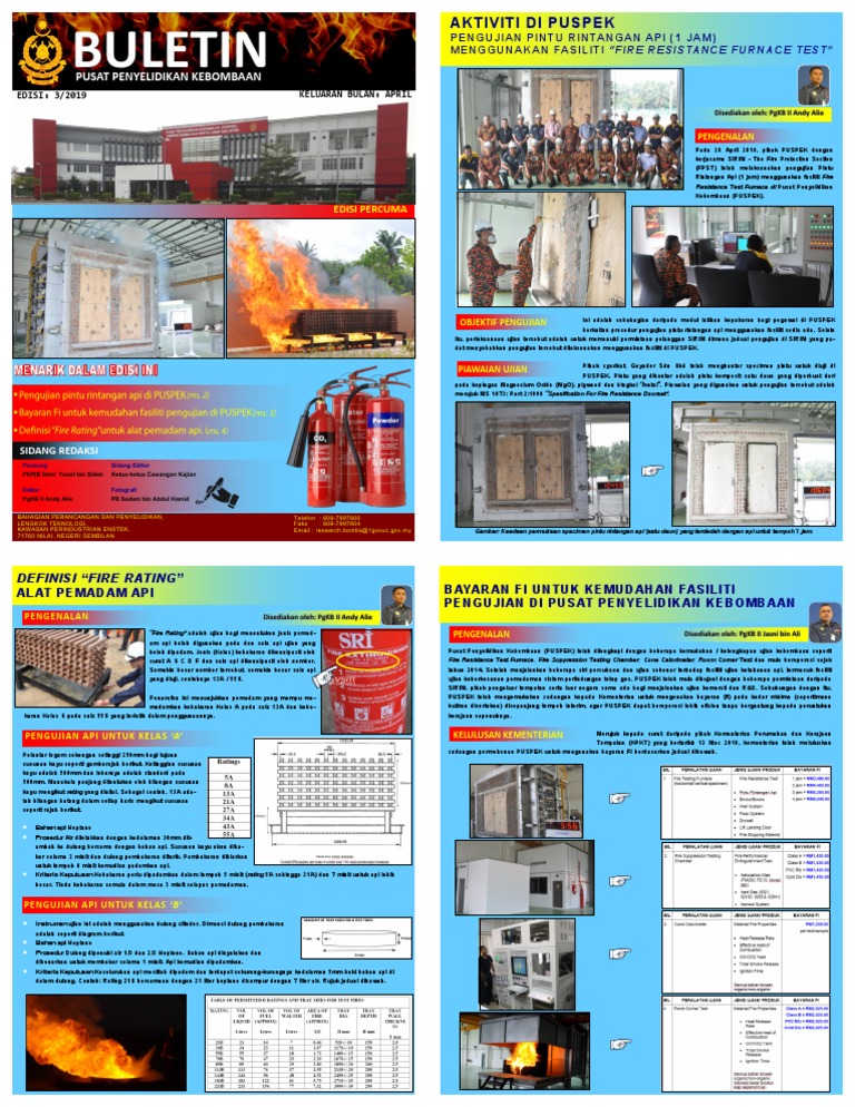 Pengujian Pintu Api di PUSPEK | PDF