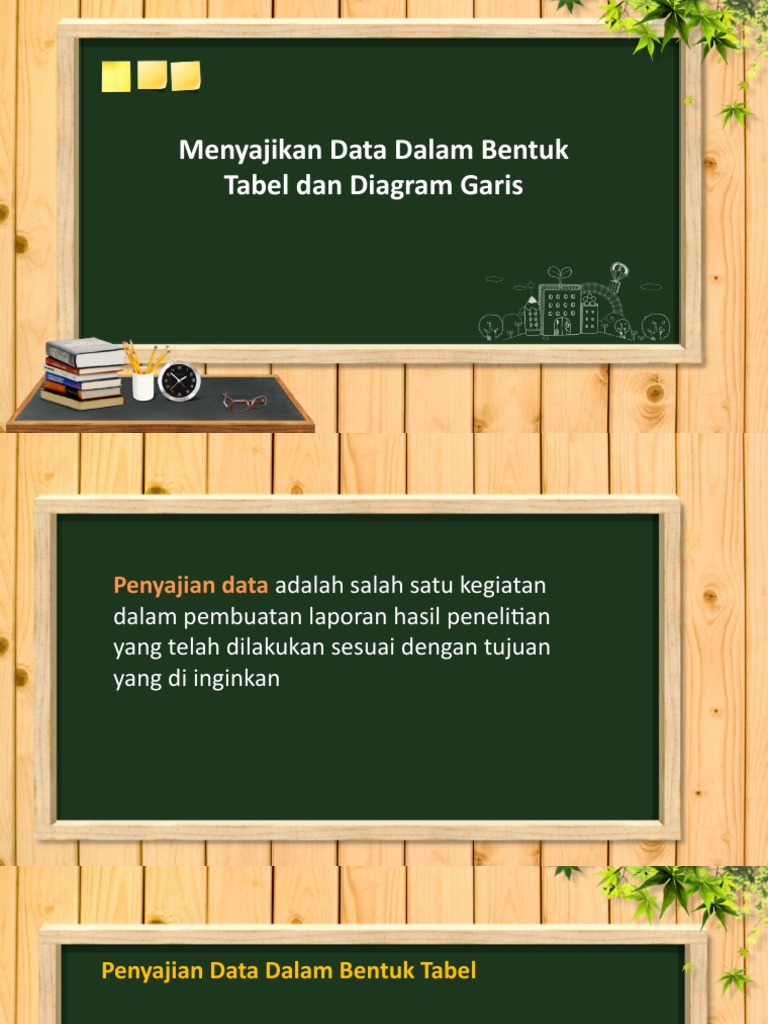 Menyajikan Data Dalam Bentuk Tabel Dan Diagram Garis | PDF | Business