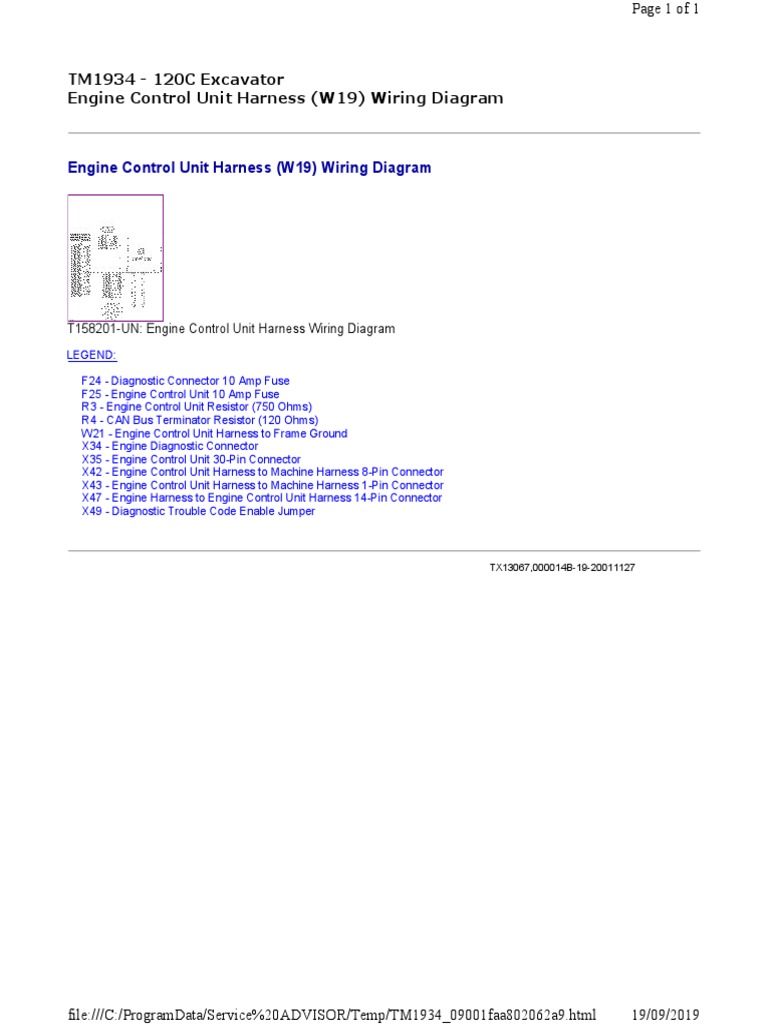 W19 Engine Control Unit Wiring Diagram | PDF | Technology & Engineering