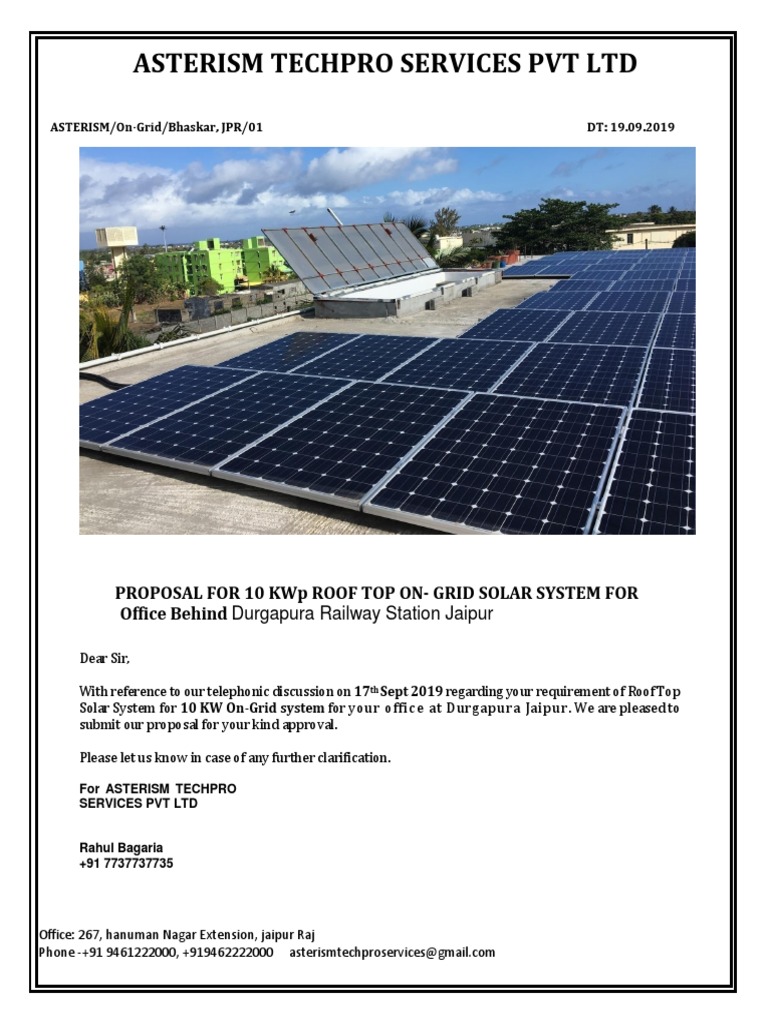 Bhaskar ShreeRamGroup 10KW On-Grid | PDF | Indemnity | Solar Panel