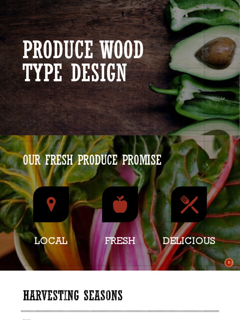 Produce Wood Type Design | PDF
