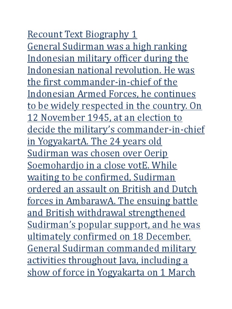 Recount Text Biography 1 | PDF | Nature | Sports