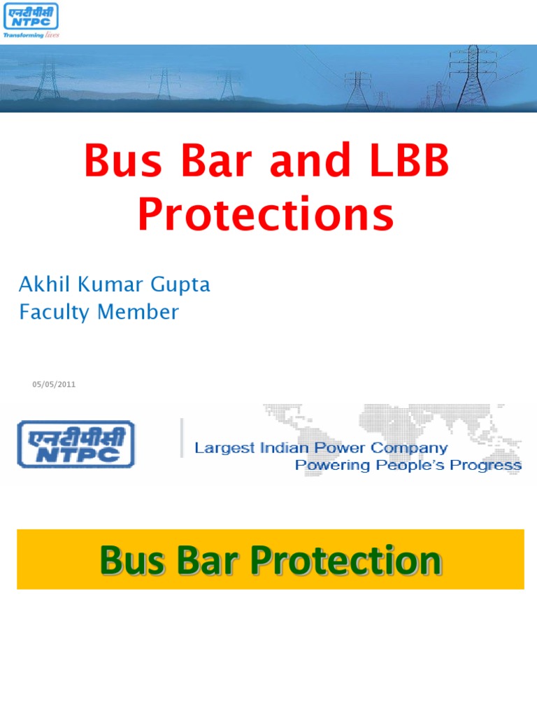Bus Bar Protection | PDF | Relay | Electrical Substation