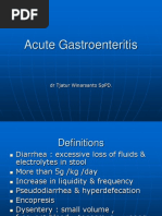Pathophysiology of Acute Gastroenteritis | PDF | Diarrhea | Human Feces