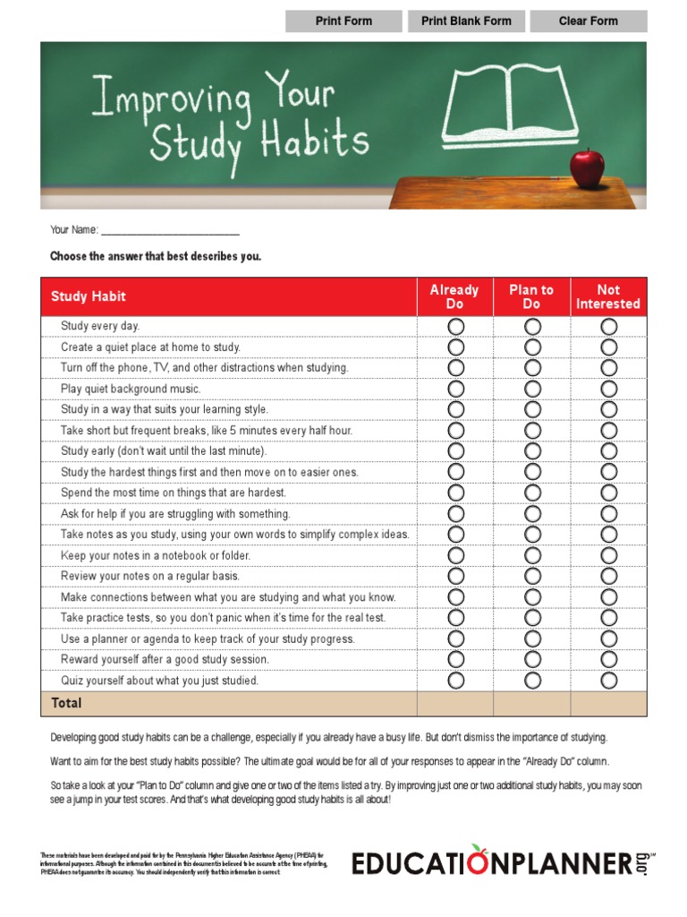 Improving Study Habits PDF | PDF | Cognition