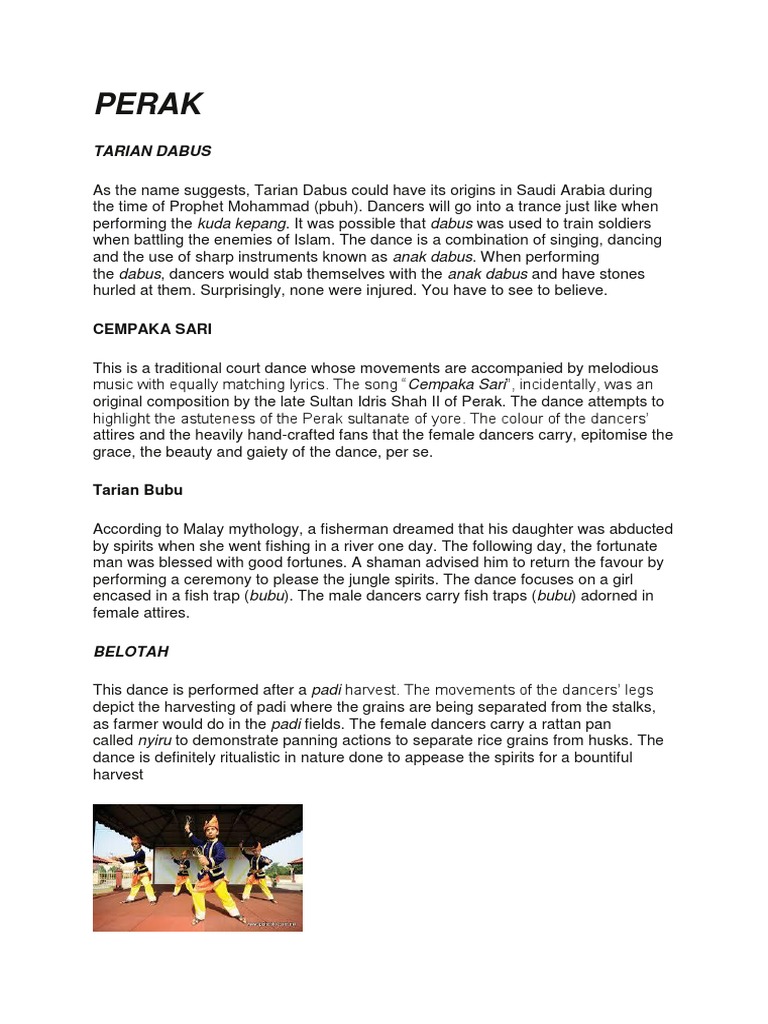 Perak: Tarian Dabus | PDF | Malaysia