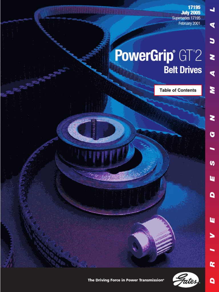 Drivedesign Powergrip PDF | PDF | Belt (Mechanical) | Lean Manufacturing
