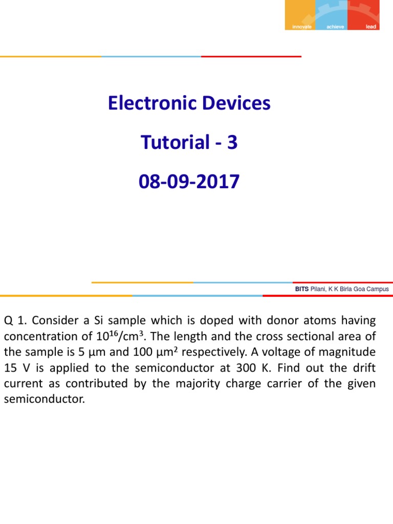 Electronic Devices Question | PDF