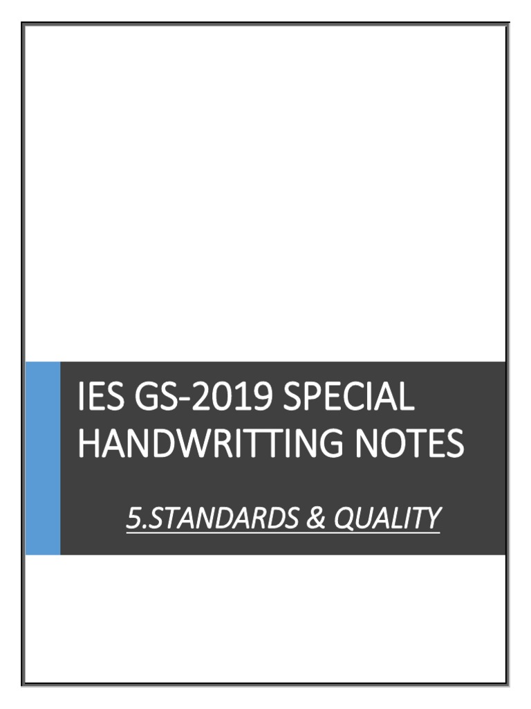5.standards & Quality | PDF | Business | Science & Mathematics