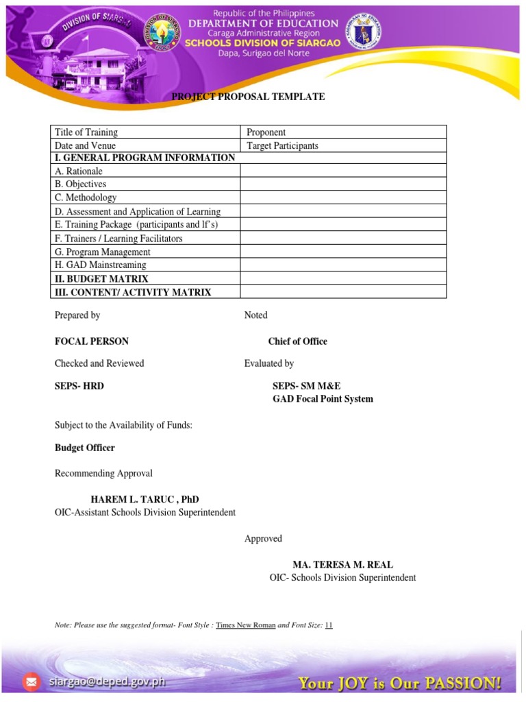 Project Proposal Template | PDF