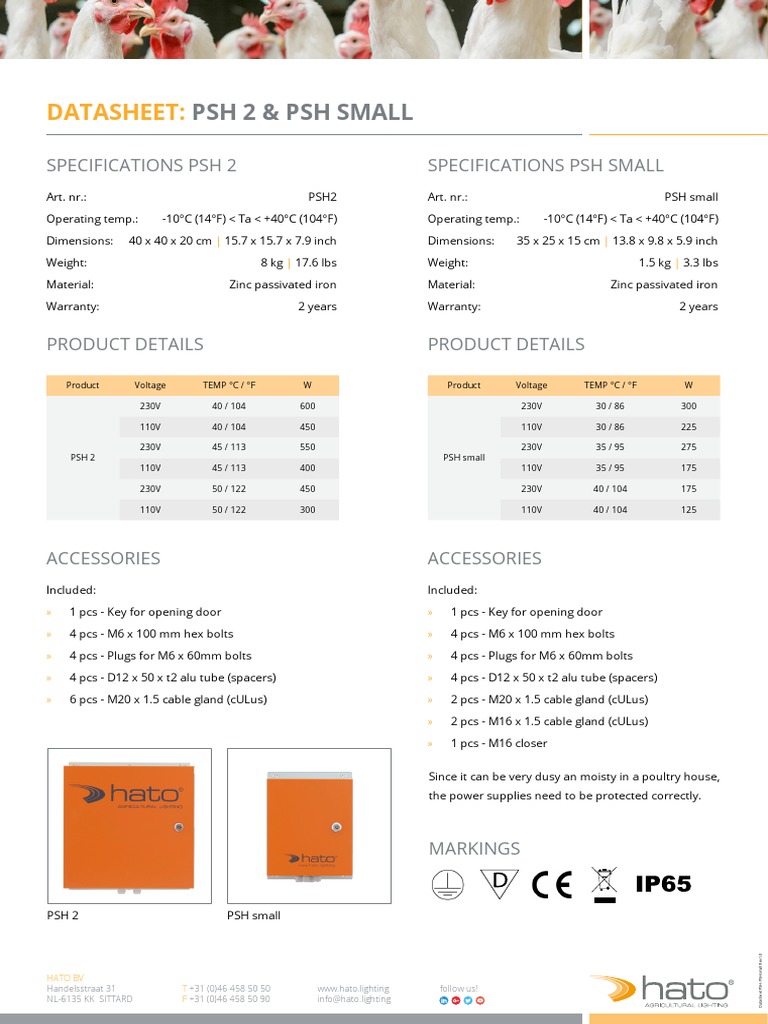 Datasheet PSH-PSHsmall Rev1.0 | PDF | Equipment | Electrical Engineering