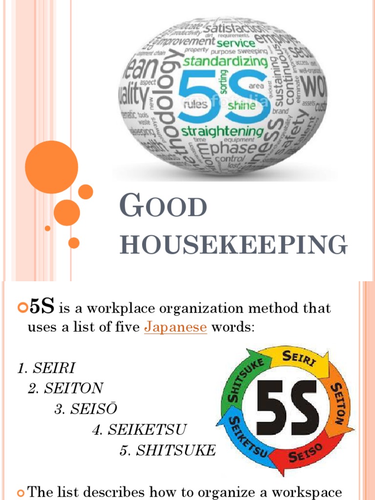 5S Good Housekeeping | PDF | Business | Computing And Information ...