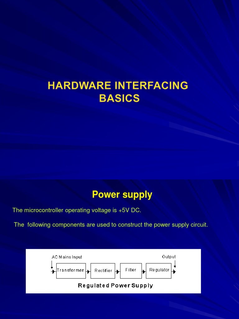 Hardware Interfacing | Download Free PDF | Electric Motor | Analog To ...