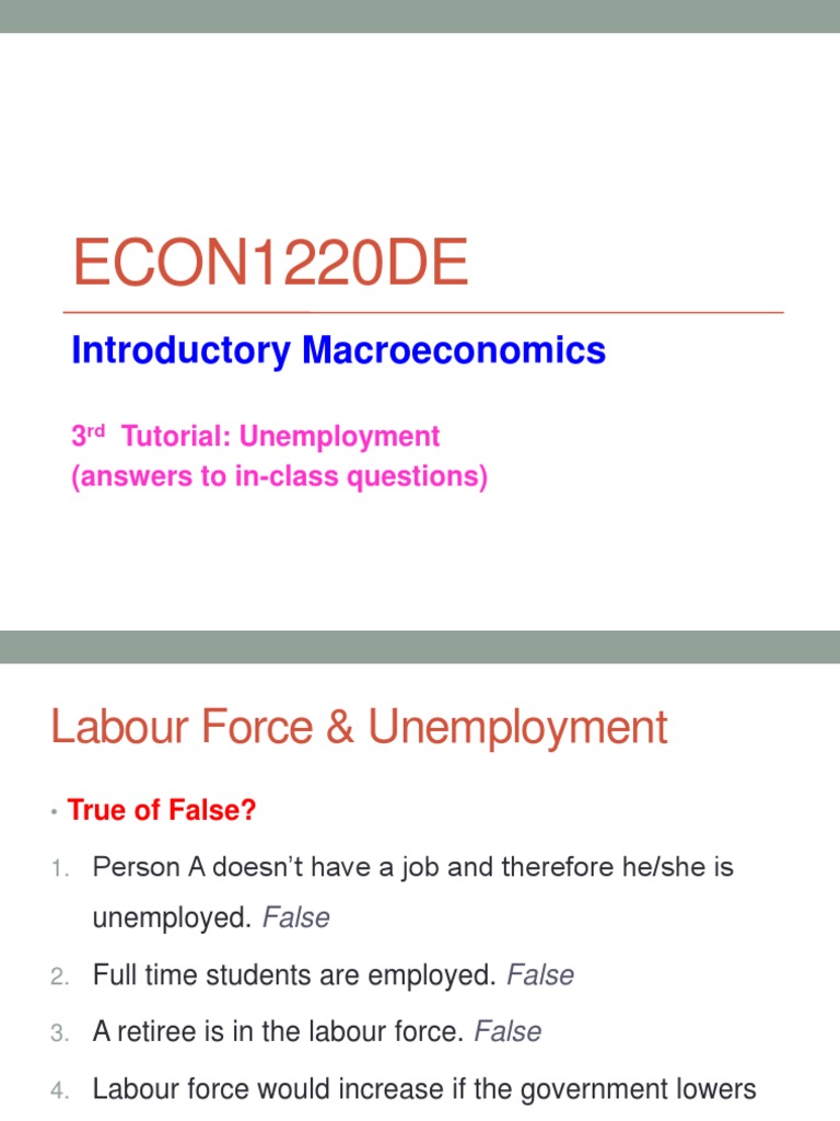 Unemployment - An Introduction | Download Free PDF | Unemployment ...