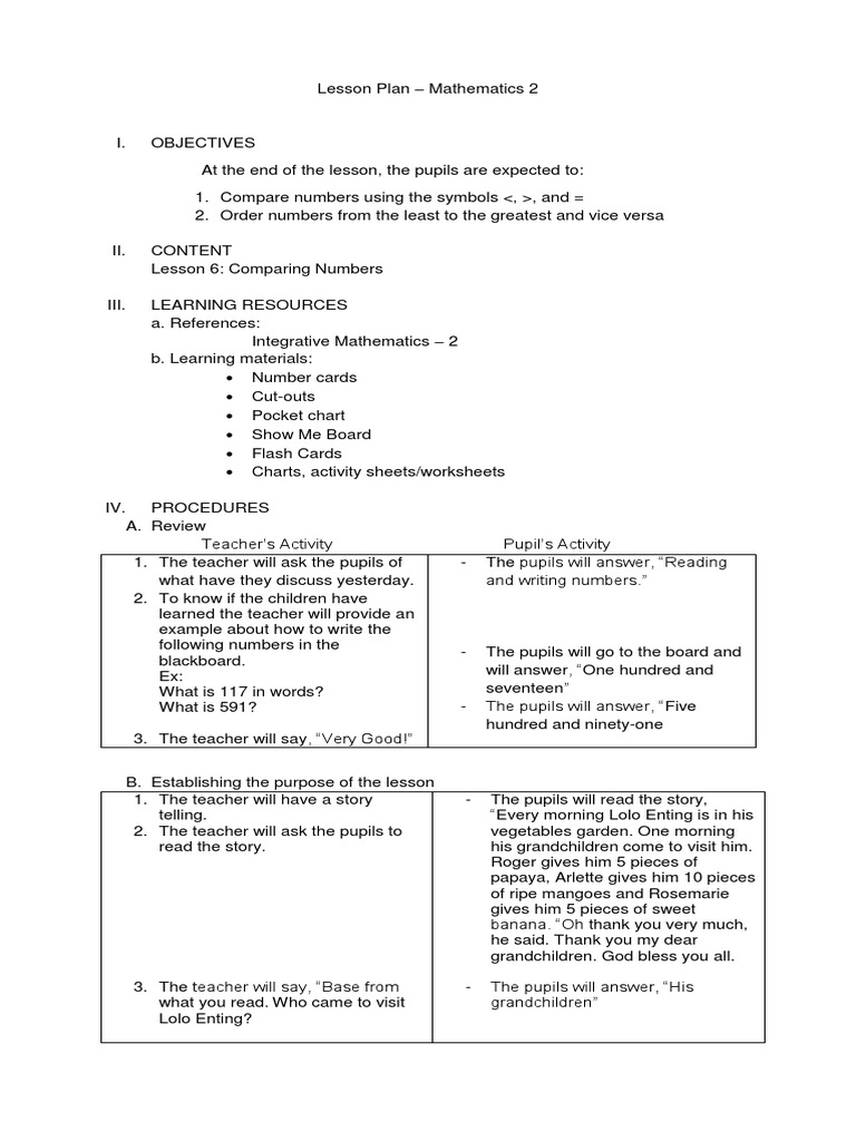Lesson Plan | Download Free PDF | Teaching | Pedagogy