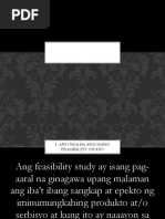 Claudine's Feasibility Study (Filipino) | PDF