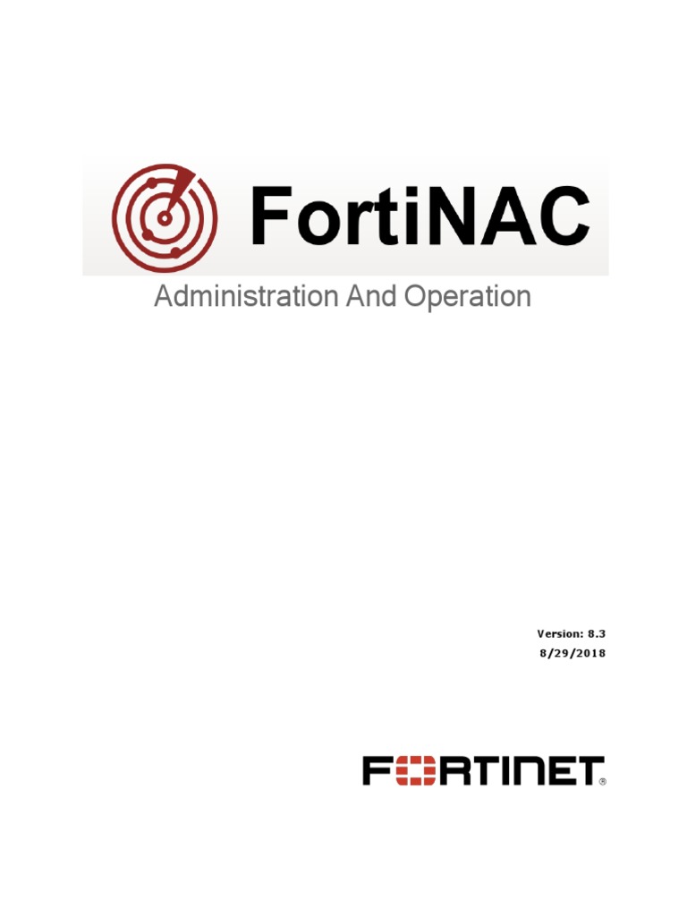 Fortinac Admin Operation 83 PDF | PDF | Radius | Transport Layer Security