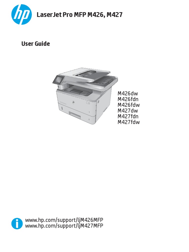 HP MF 426fdn User Manual | PDF | Image Scanner | World Wide Web