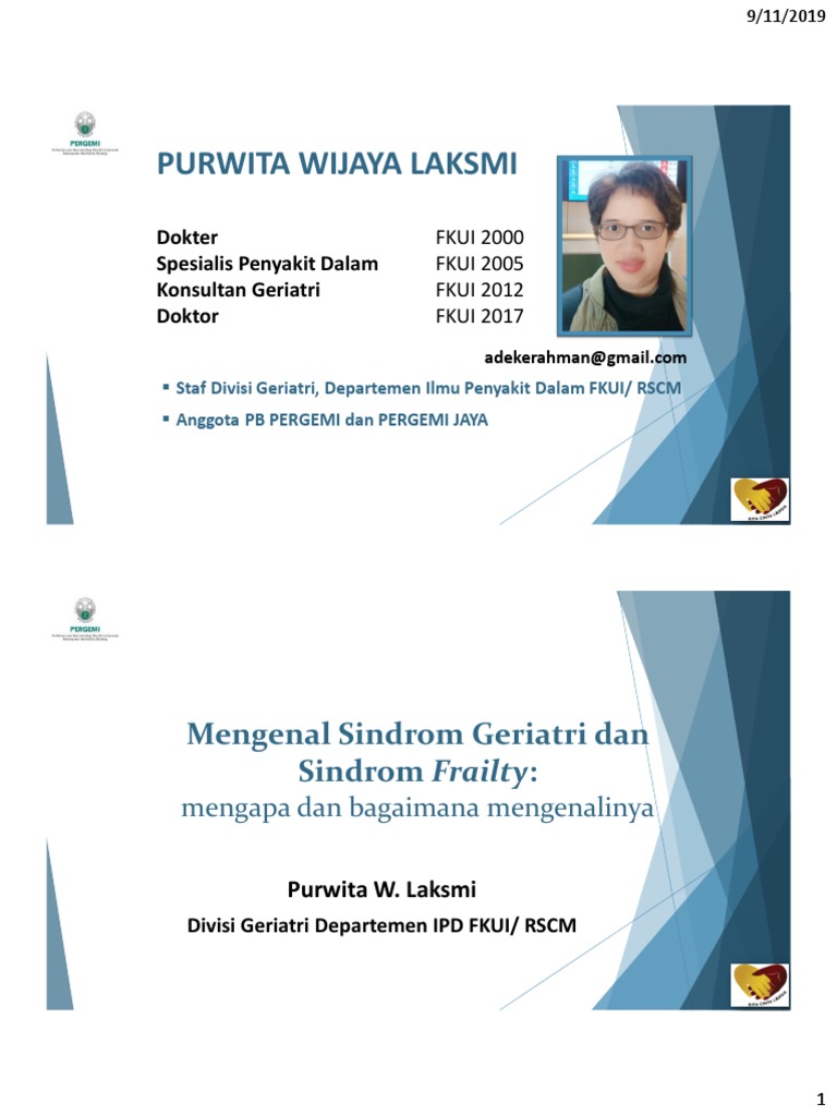 Mengenal Sindrom Geriatri & Frailty-Modul Dasar - PWL - Juni 2019 PDF | PDF