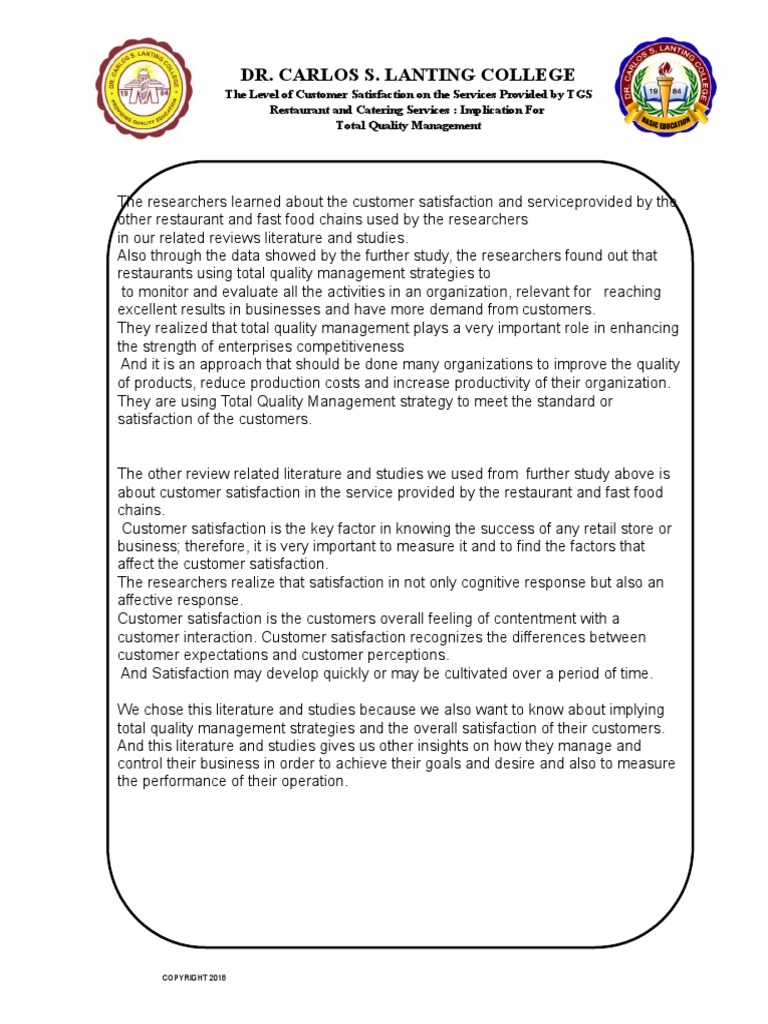 Dr. Carlos S. Lanting College | PDF