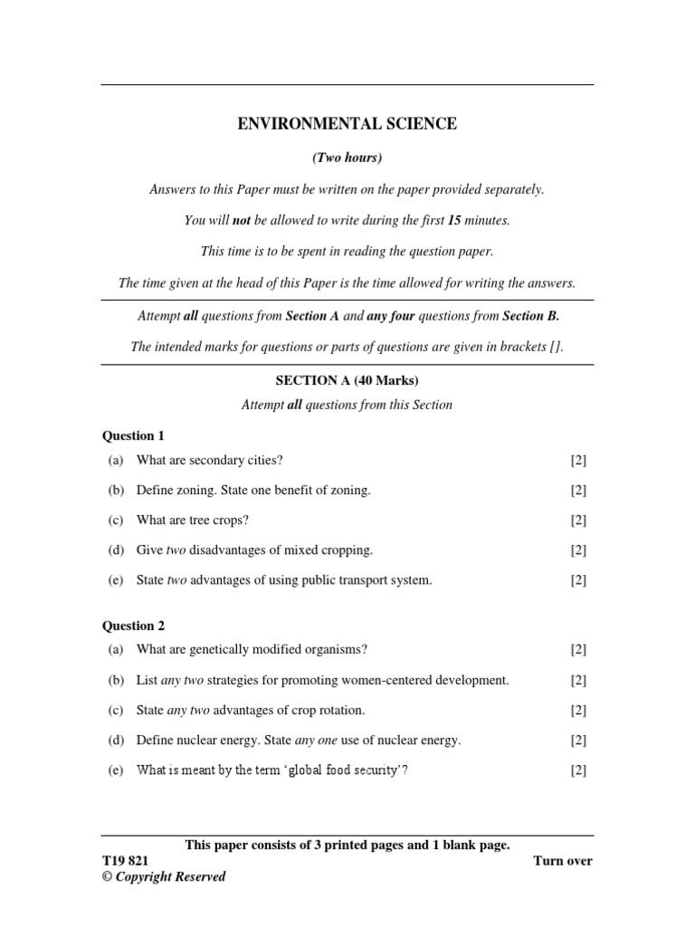 EVS Class 10 Icse | PDF | Ecology | Sustainable Development