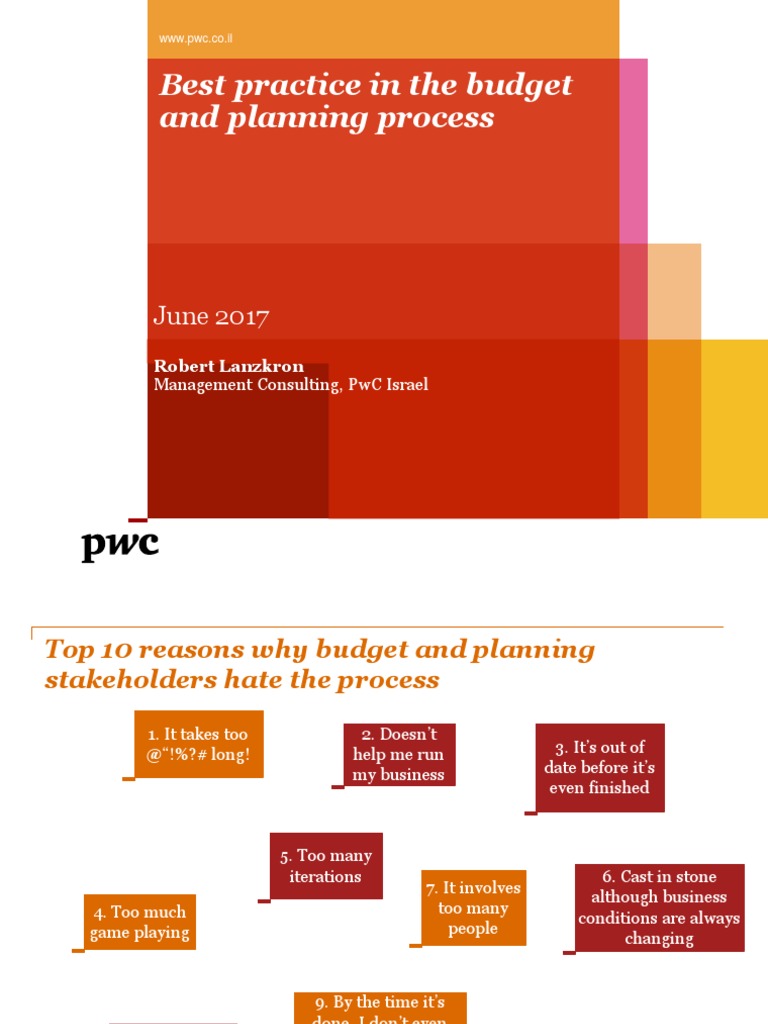 Best Practice in The Budget and Planning Process PDF | PDF ...