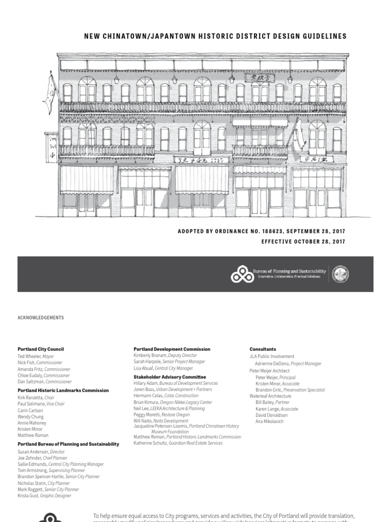 (UDGL) Chinatown - Japanesetown - Guidelines PDF | PDF