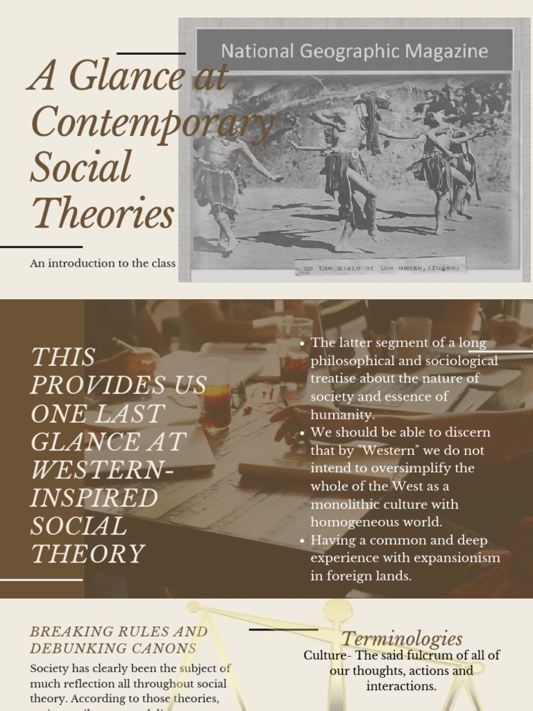 A Glance at Contemporary Social Theories 3 | PDF